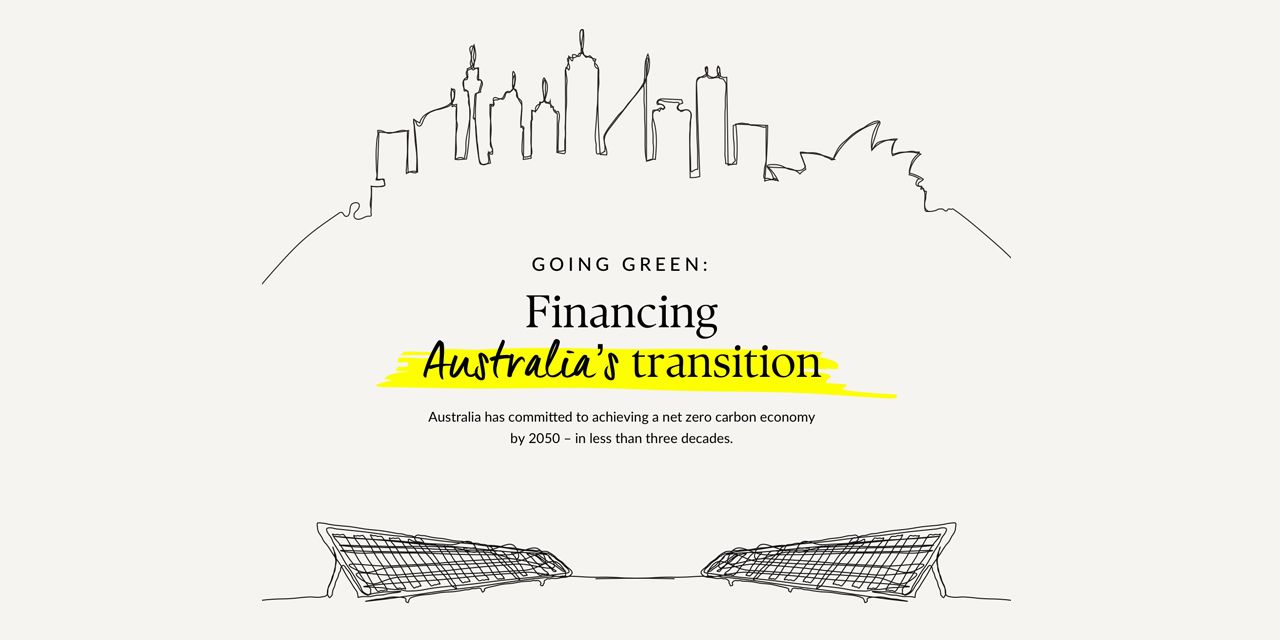 Going Green: Financing Australia's transition - Infographic