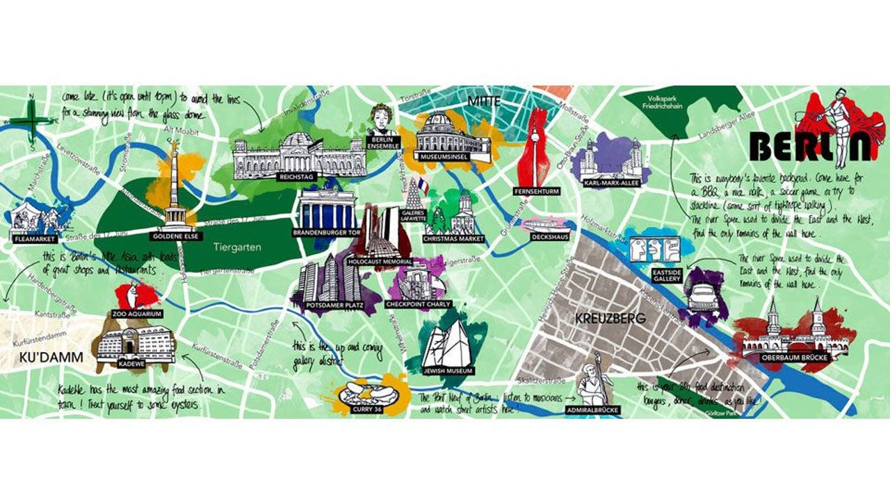 Berlin Attractions Map