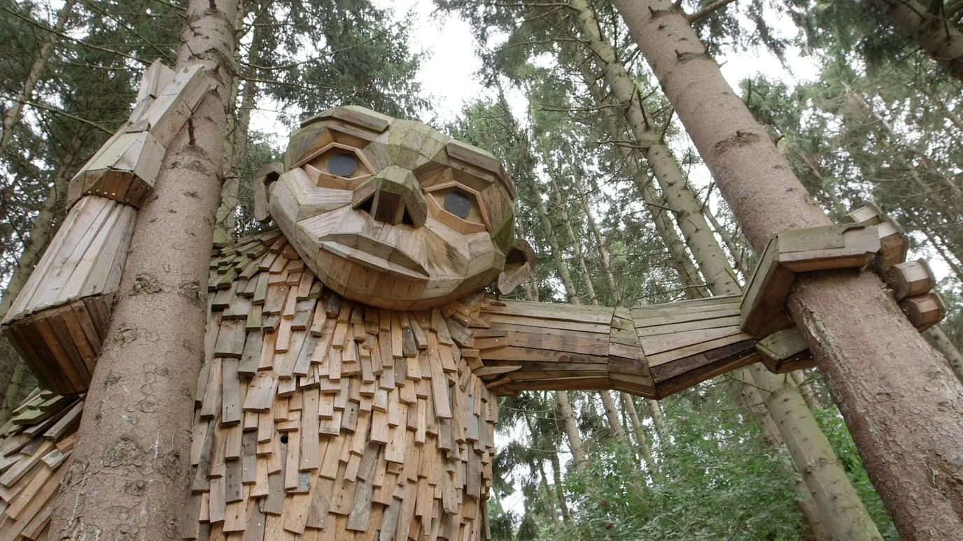The gigantic trash trolls hiding in Copenhagen's wilderness - BBC Reel