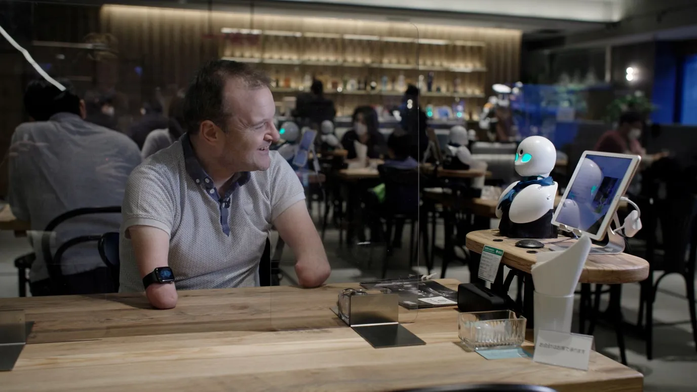 Dining with robots operated by disabled workers in Tokyo - BBC Reel