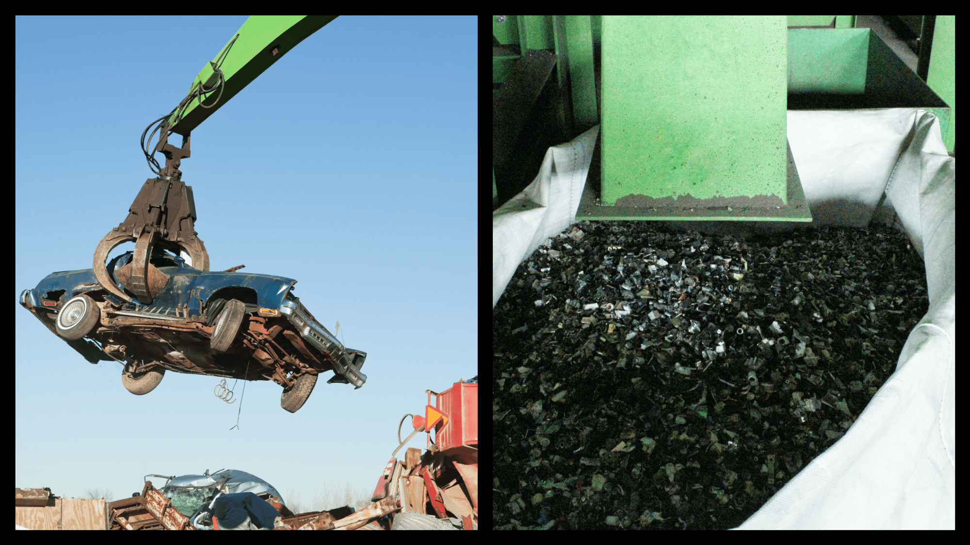 What happens to a car's plastics at the end of the road?