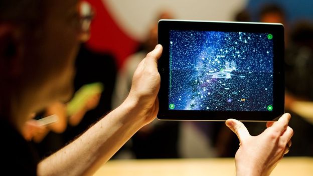 Touch-and-go tablet and computer screens