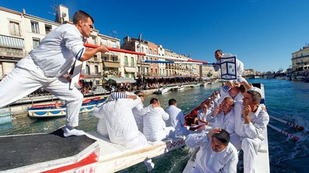 Water jousting in southern France