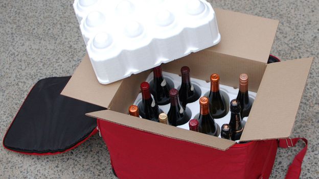 How to transport wine home safely