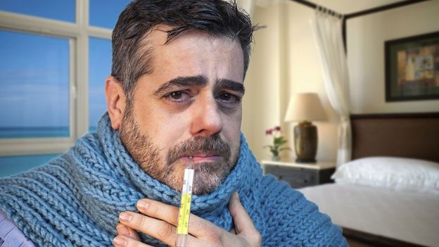 Why do you feel hot when you catch a cold?