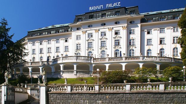 A spa where patients bathe in radioactive water