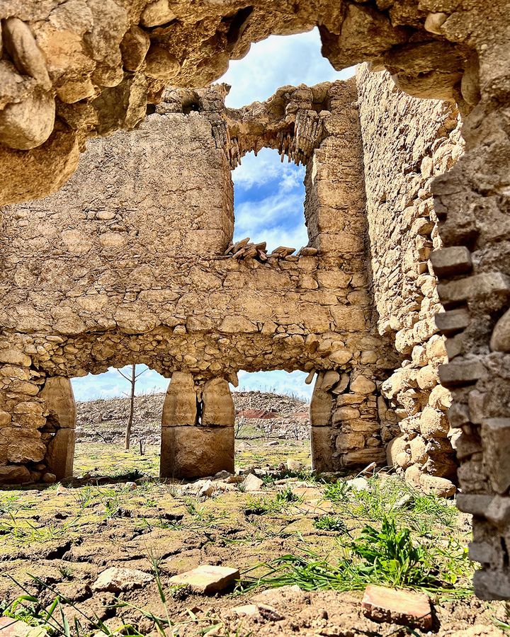 Cannonball factory and a church revealed under Spain's dried-up lake ...