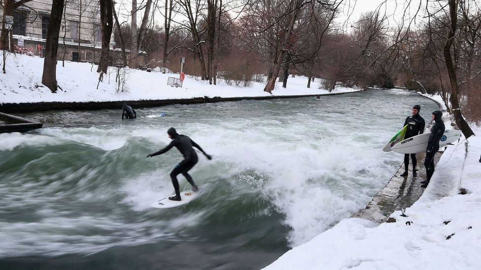 Riding the wave of change on Munich’s Eisbach - BBC Travel