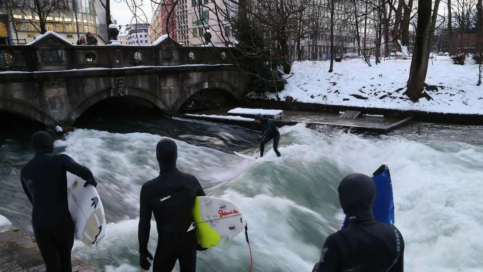 Riding the wave of change on Munich’s Eisbach - BBC Travel