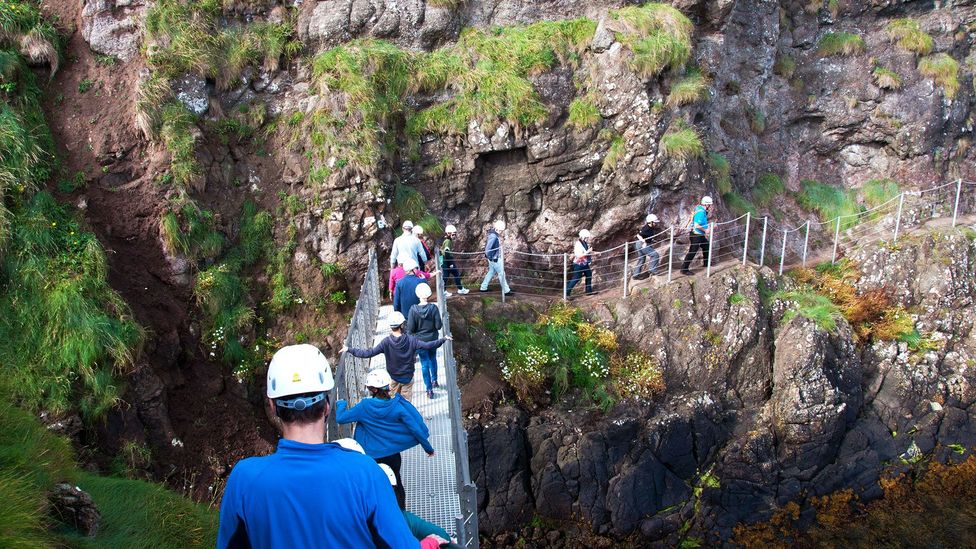 The spectacular Gobbins Cliff Path - BBC Travel