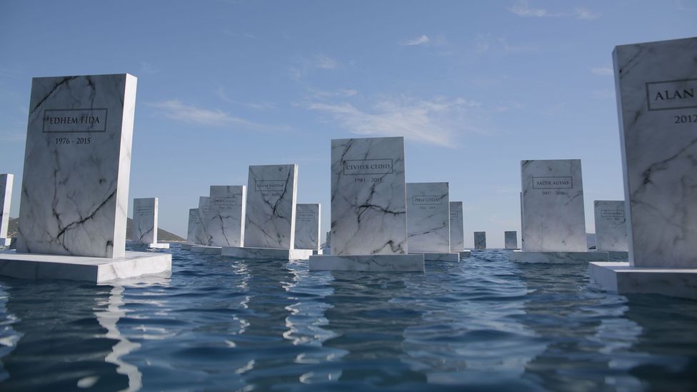 The haunting image of a ‘sea cemetery’ - BBC Culture