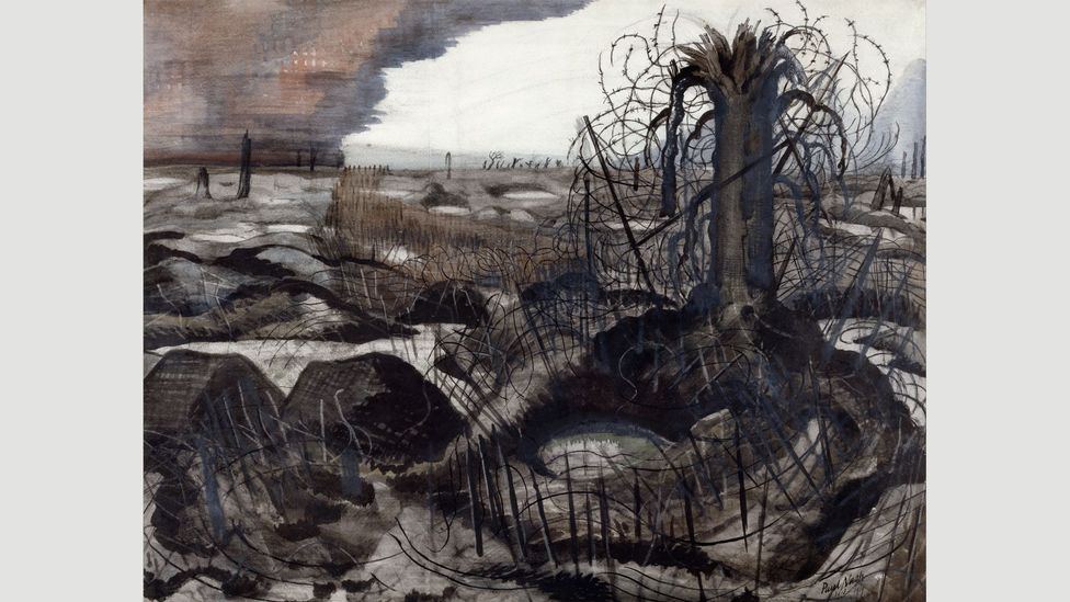 Haunting paintings from the battlefields of war - BBC Culture