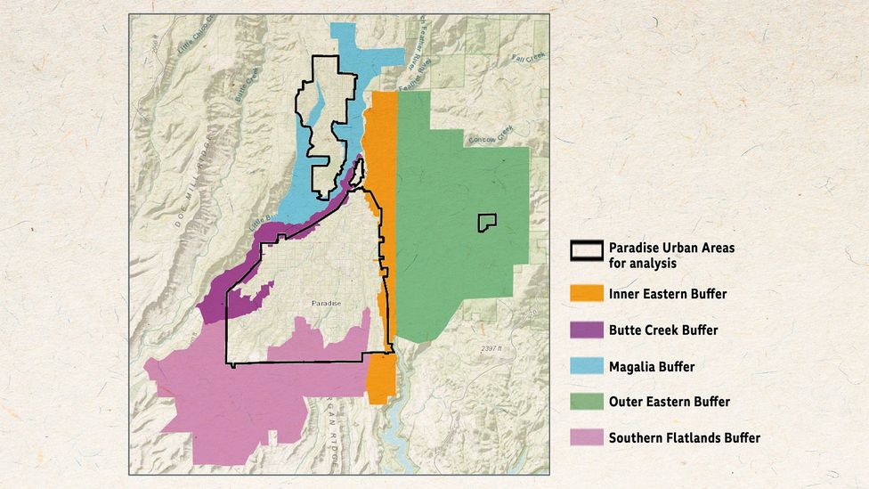 Could a buffer shield Californian homes from wildfire? - BBC Future