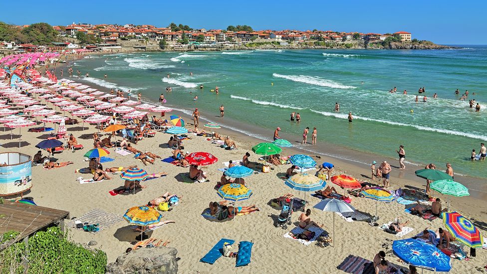 A 'mini-Greece' by the sea with a treasure trove just off the shore ...