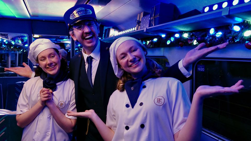 Ride the real Polar Express with Santa in London - BBC Travel