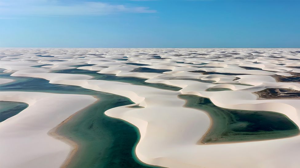 Brazil's lagoon-filled desert you can hike barefoot - BBC Travel